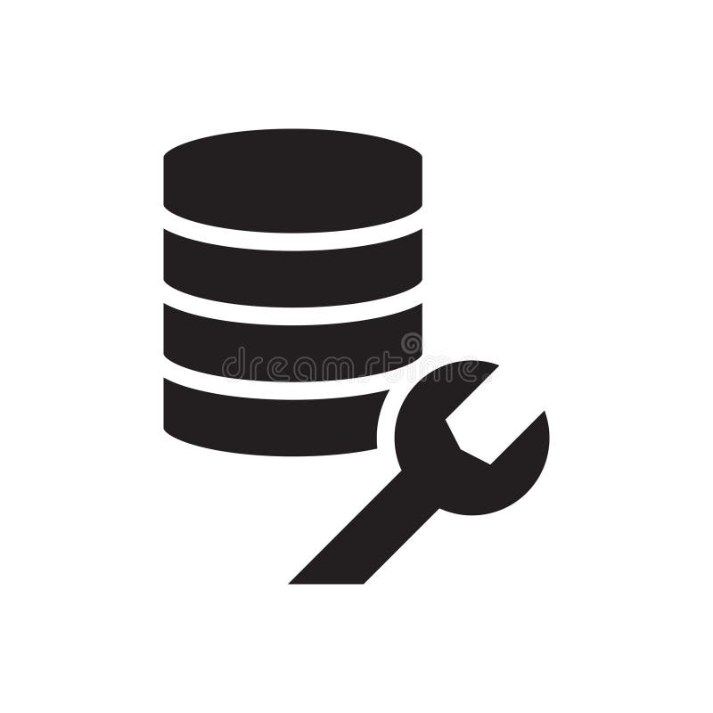 Data Center Maintenance Icon - Server Repair Icon Stock Vector ...