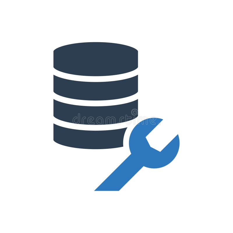 Data Center Maintenance Icon - Server Repair Icon Stock Vector ...