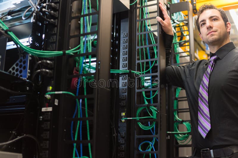 Data center manager stock image. Image of wireless, cable - 39607723