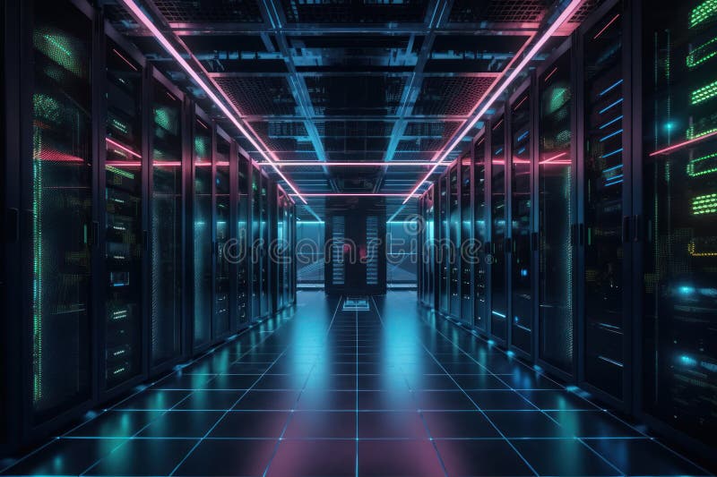 Data Center Networks Cryptocurrency Blockchain Illustrations ...