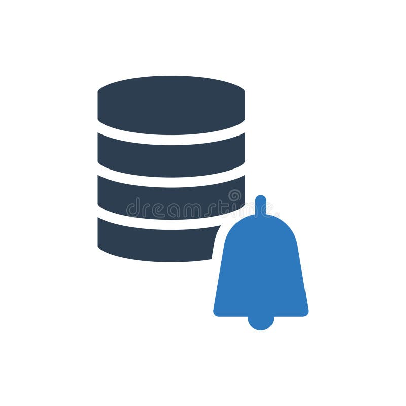 Data Center Notification Icon - Server Ring Icon Stock Vector ...