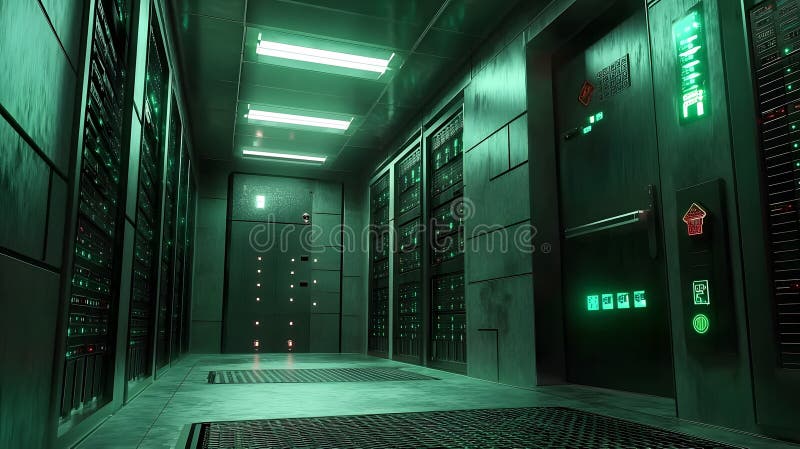 Environment Interior Perspective Cybersecurity Concept Stock ...