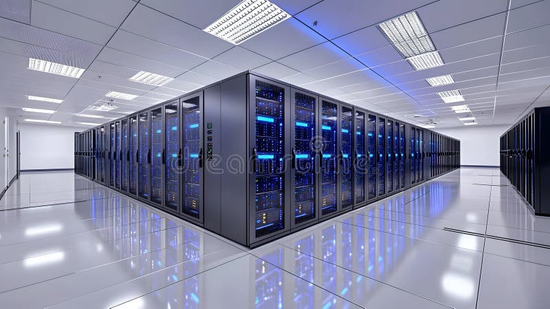 Data Center Operations Modern Facility Infrastructure High-tech ...