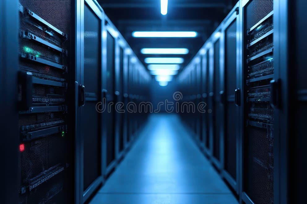 Data Center Optimized Server Architecture Stock Illustration ...