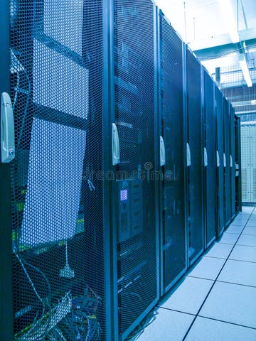 Data Center Rack and Stacks with Colour Effect Stock Image - Image of ...