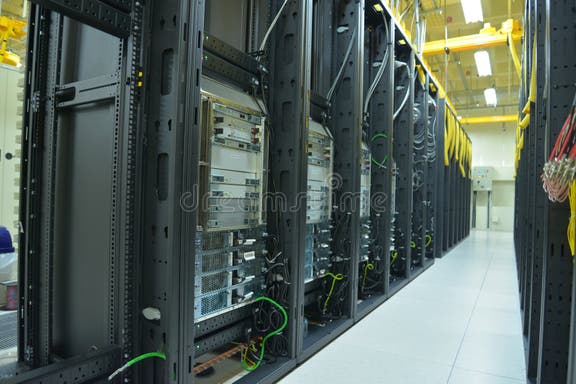 Data Center Rack and Stacks Stock Photo - Image of future, cable: 37138454