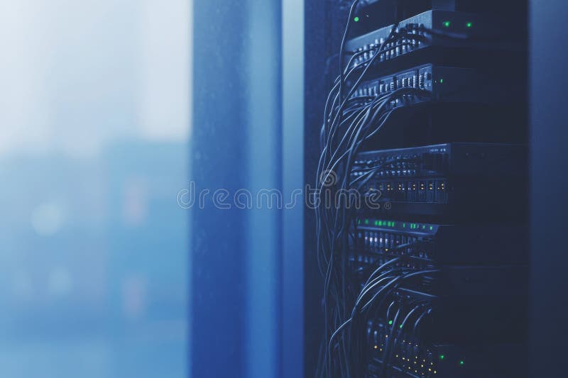 Data Center Racks with Multiple Server Units and Cabling Systems ...