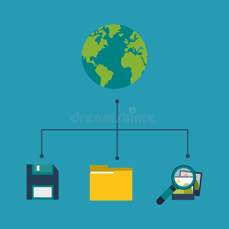 Data Center Related Icons Image Stock Vector - Illustration of hardware ...