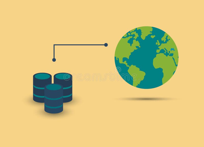 Data Center Related Icons Image Stock Vector - Illustration of archive ...