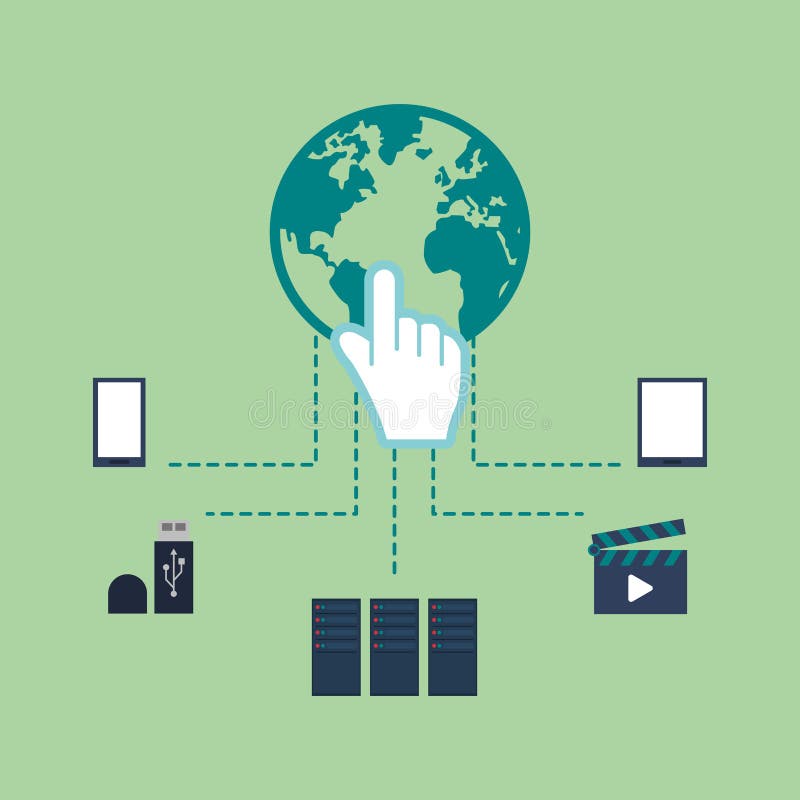 Data Center Related Icons Image Stock Vector - Illustration of safe ...