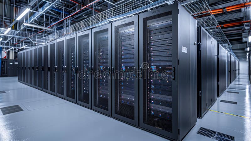 Data Center Reliability, a High-tech Data Center with Immaculate Server ...