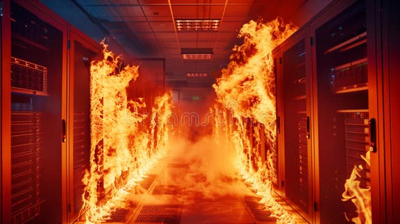 Data Center Room Burning Causing Critical Database Failure and Data ...