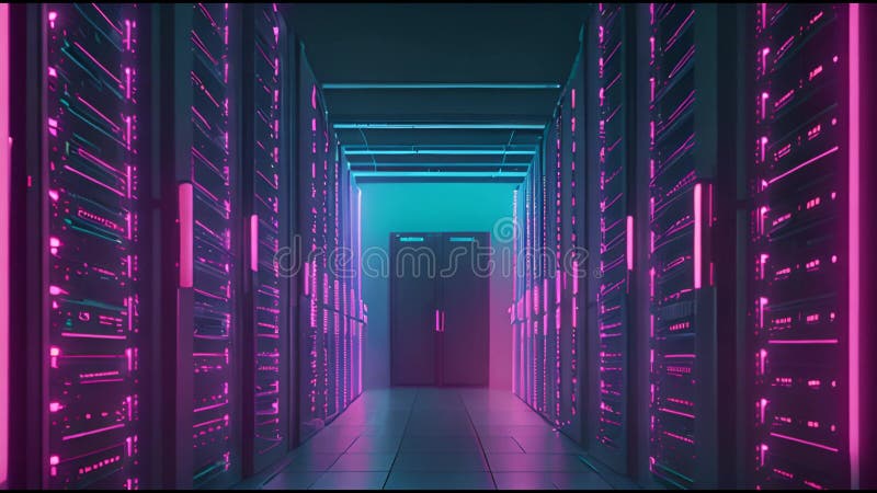 Data Center Room, Interior, Server Racks with Telecommunication ... Data Center Room, Interior, Server Racks with Telecommunication ...