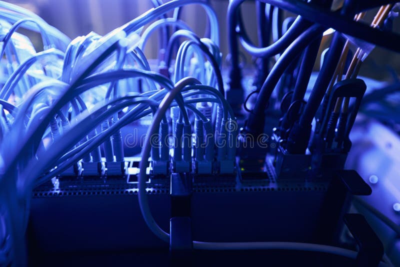 Data Center Router Used for Internet Connection Stock Image - Image of ...