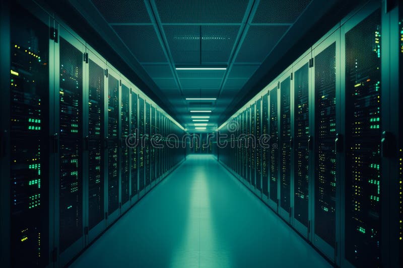 Data Center Technology: Ethernet Cables and Network Switches Stock ...