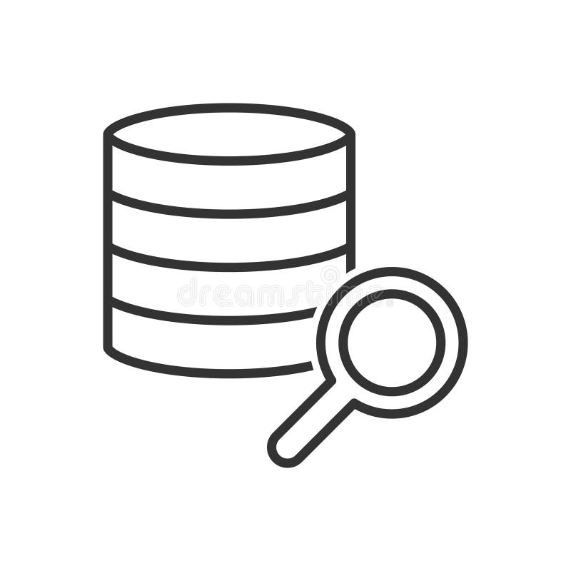 Data Center Search Icon - Server Search Icon Stock Vector ...