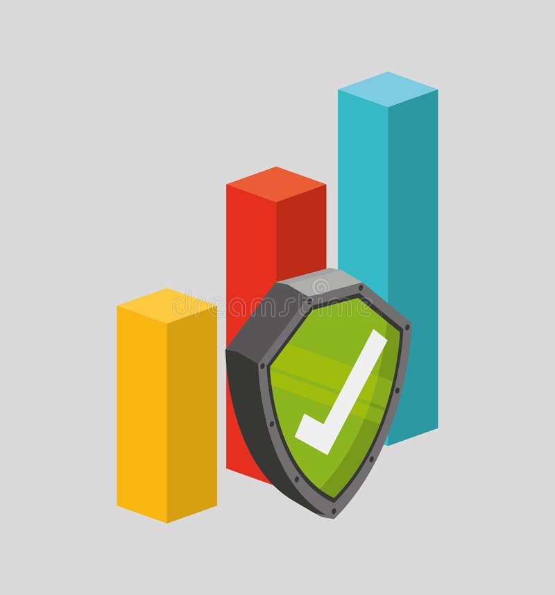 Data Center Security Flat Icons Stock Illustration - Illustration of ...