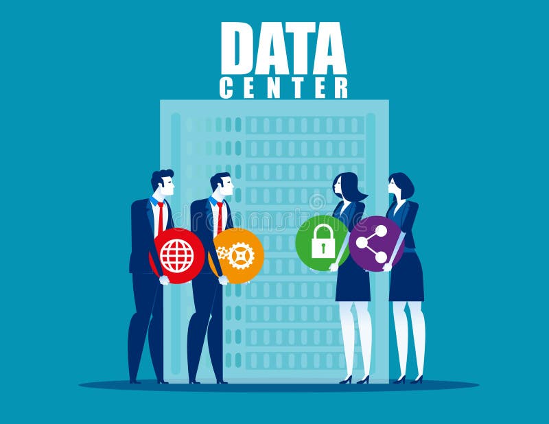 Teamwork and Data Analysis. Concept Business Delineation Vector ...