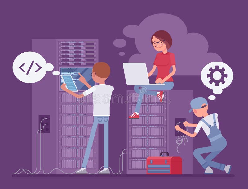 Software Engineer Help Center Cartoon Stock Illustrations – 10 Software ...