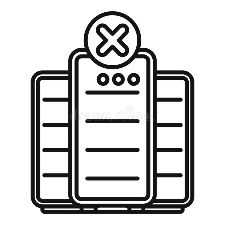 Data Center Server Down Showing System Crash with Error Alert Stock ...