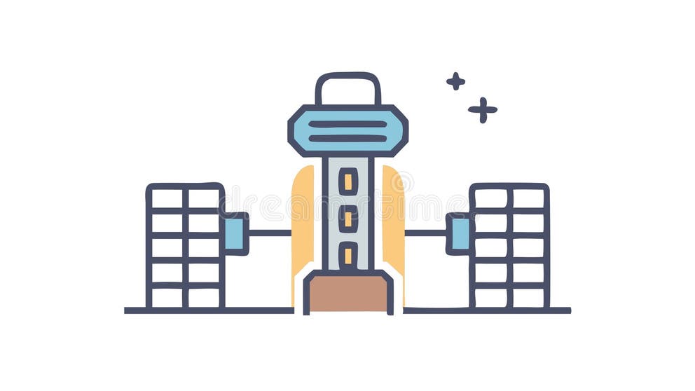Data Center or Server Farm Infrastructure Vector Illustration, Vector ...