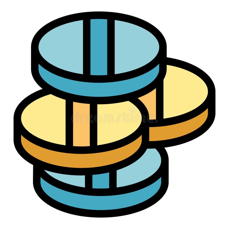 Data Center Server Icon Showing Stacked Hard Drives Stock Vector ...
