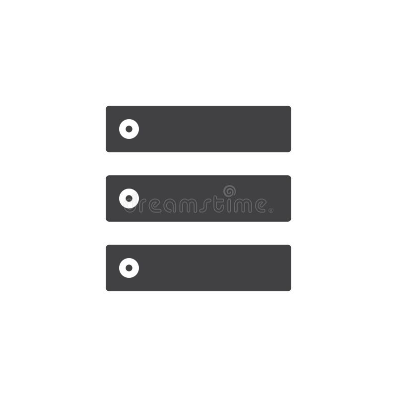 Data Center, Server Icon Vector Stock Vector - Illustration of ...