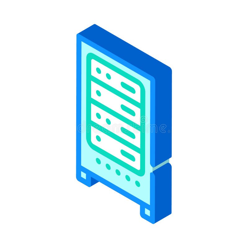 Data Center Server Isometric Icon Vector Illustration Stock Vector ...