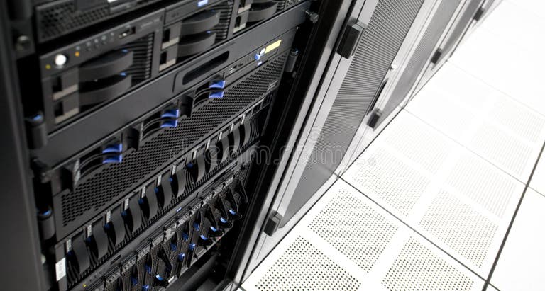 Data Center Server Rack stock photo. Image of cluster - 7207008