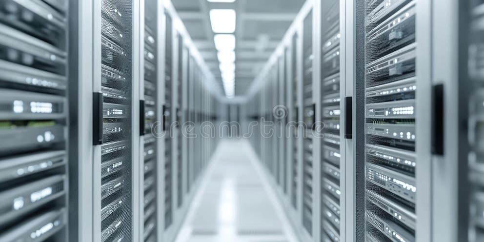 Data Center Server Racks stock photo. Image of high - 364359448