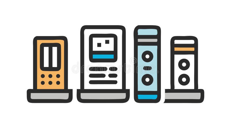 Data Center Server Racks for Information Storage, Vector Design ...