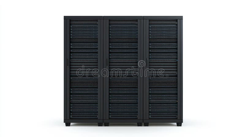 Data Center Server Racks in Modern Design, Showcasing Sleek and ...