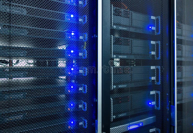 Data center, server room. stock image. Image of cloud - 109618277