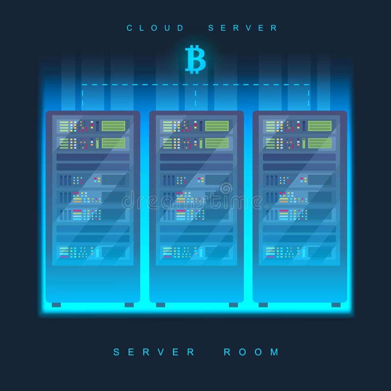 Data Center and Server Room Data Storage and Exchange Service Flat ...