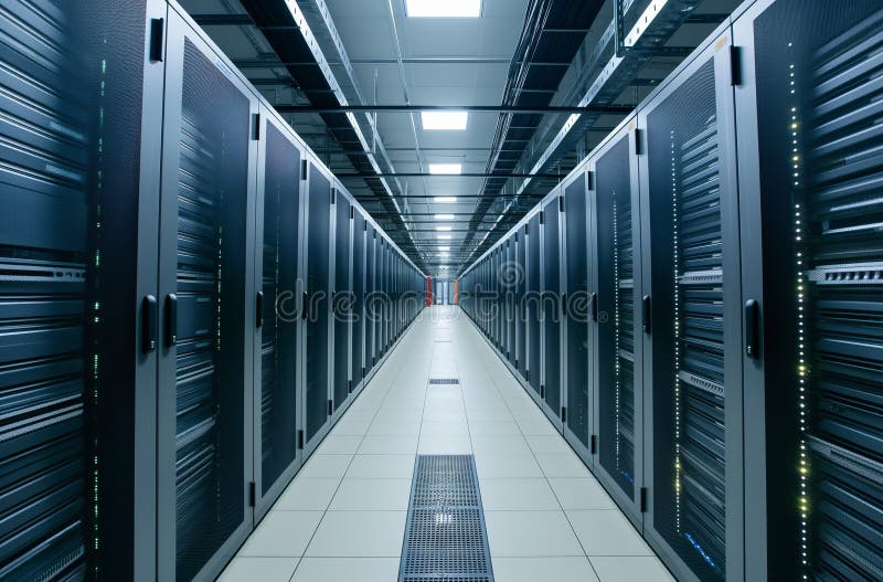 Data center server room stock image. Image of technician - 311862173