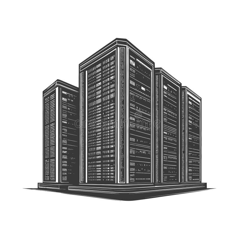 Powerful Data Center Servers: Modern Technology Infrastructure Stock ...