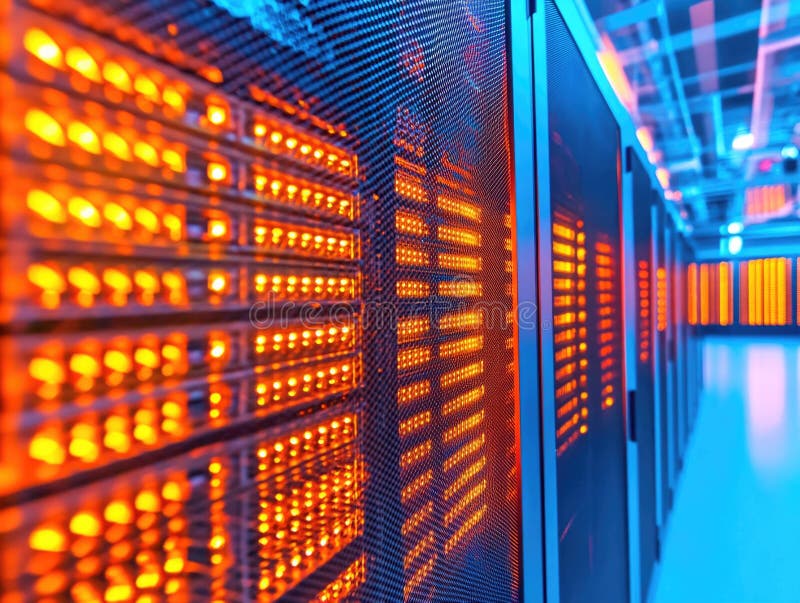 Data Center Servers stock photo. Image of rack, server - 381887310