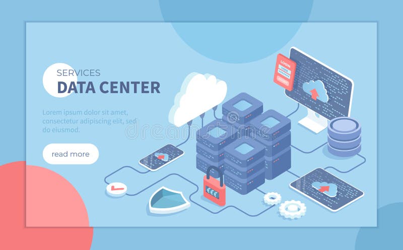 Isometric Cloud Migration Set Stock Illustrations – 18 Isometric Cloud ...