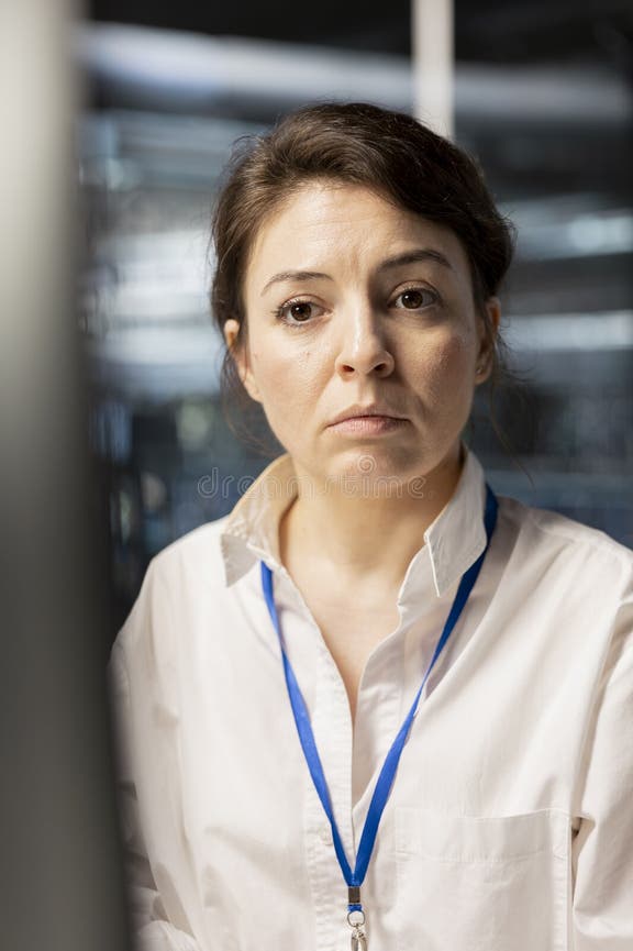 Data Center Software Developer Analyzing Program Logs Metrics, Close Up Stock Photo - Image of ...