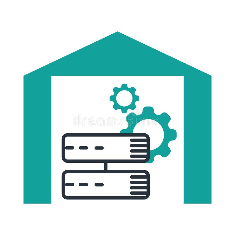 Data Center Storage Infrastructure Illustration Stock Vector ...