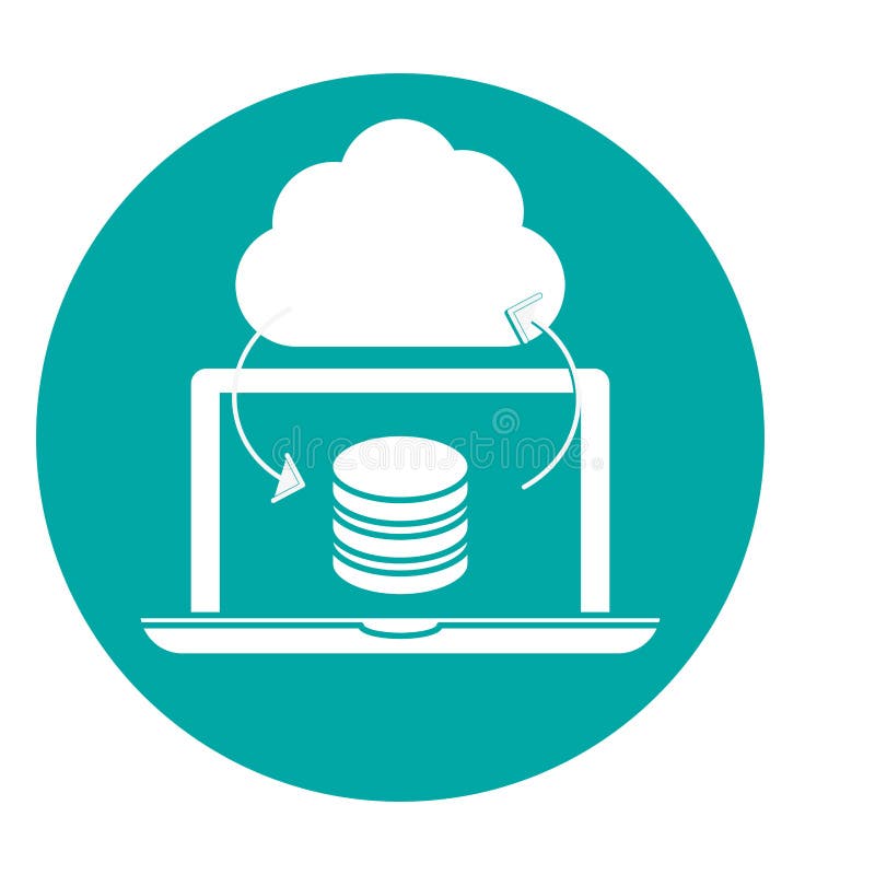 Data Center Storage Two Tone Button Icon Image Stock Illustration ...