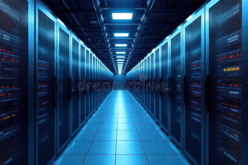 Data Center Technology Evolution Stock Illustration - Illustration of ...