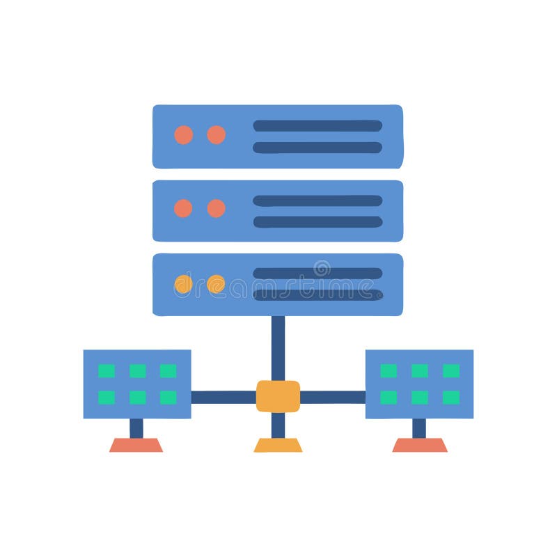 Data Center Technology Icon Stock Vector - Illustration of data ...