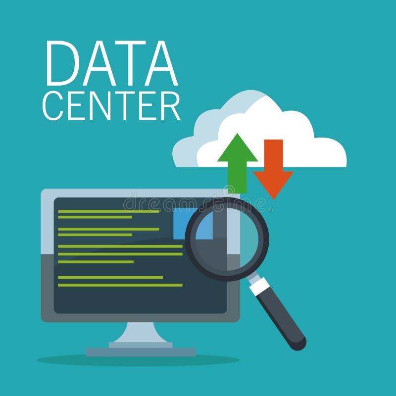 Data Center Technology Icons Stock Vector - Illustration of information ...