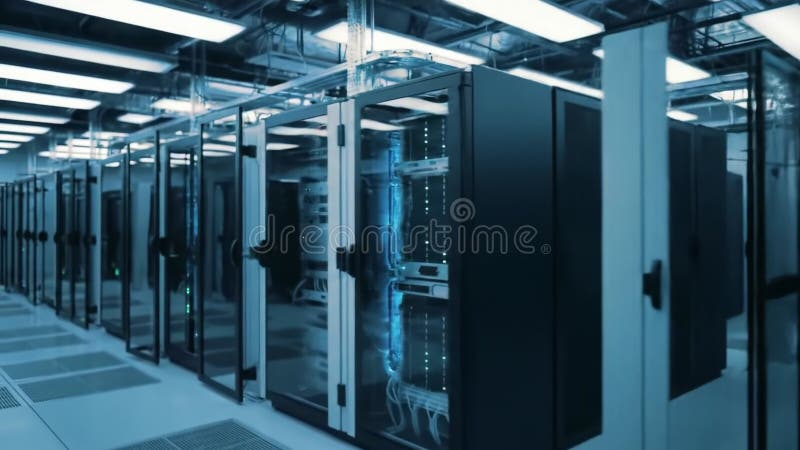 Data Center Tour Showcasing Advanced Technology and Infrastructure in a ...