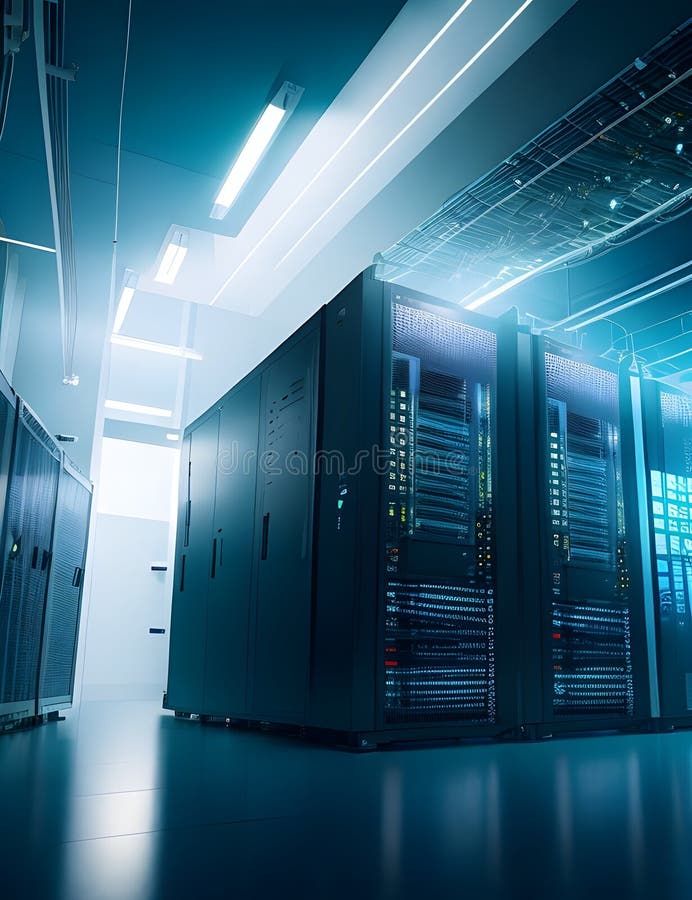 Data Center it Turning Augmented Visualization on Server Farm Cloud ...
