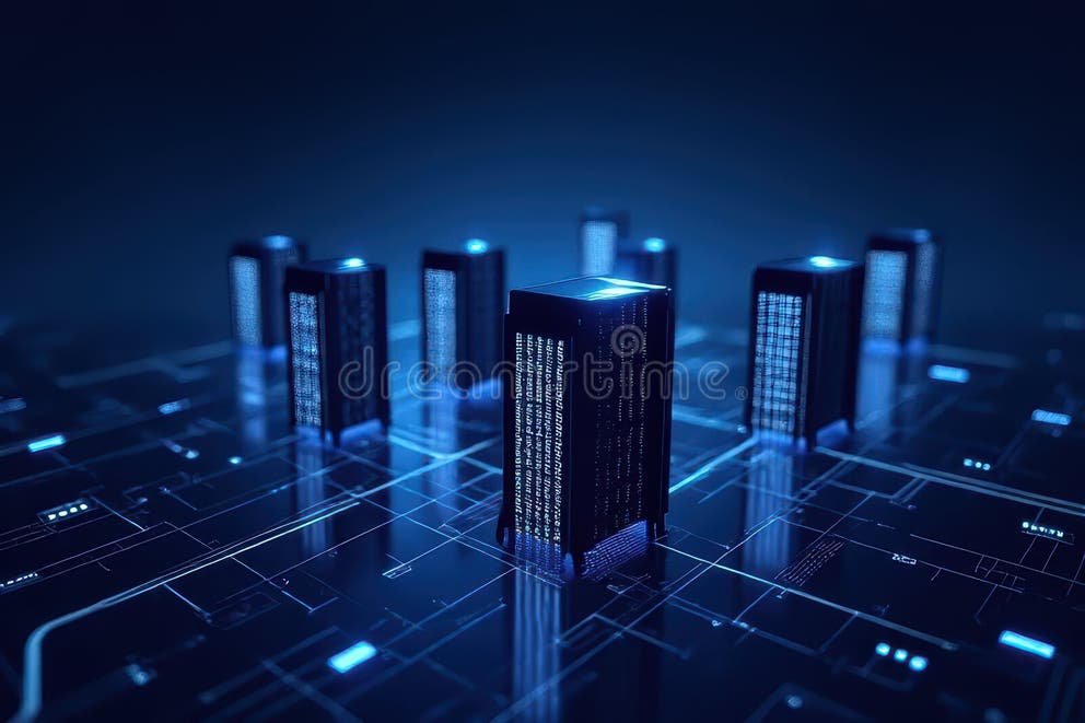 Data Center Visualization - Enterprise-level VPS Solutions Stock ...