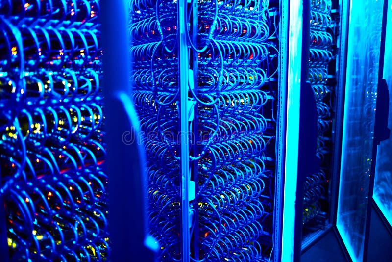 Data centre interface stock image. Image of center, corridor - 104995305