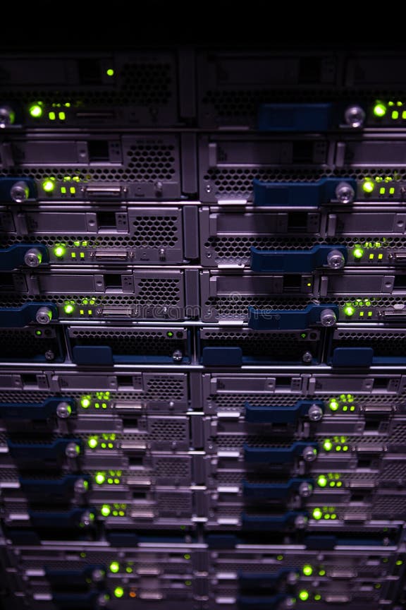 Network Cloud Server Switches with Secure Storage Drives Stock Image ...