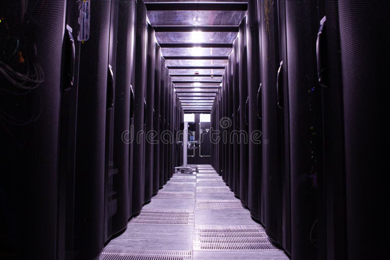 Data Centre Server Room with Network Racks and Terminal Stock Image ... Data Centre Server Room with Network Racks and Terminal Stock Image ...